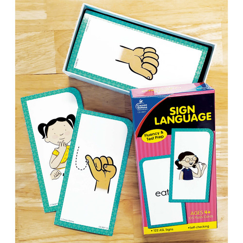 Grade PK-8 Sign Language Flash Cards
