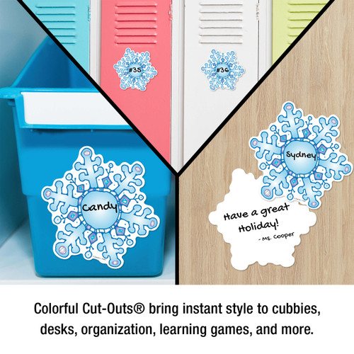 Grade PK-8 Snowflakes DJ Inkers Cut-Outs