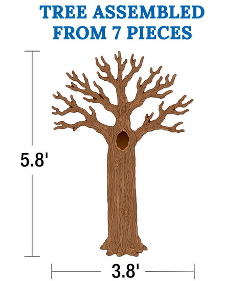 Grade K-5 Big Tree with Animals Bulletin Board Set