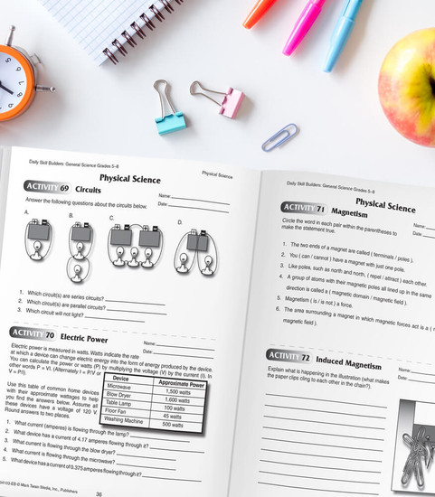 Grade 5-8 Daily Skill Builders General Science Resource Book eBook (PDF)