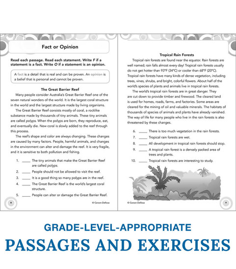 Grade 5 Skill Builders Reading Comprehension Workbook Paperback