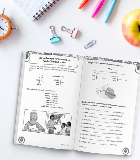 Grade 6-8 Spanish II, Grades 6 - 8 (Skill Builders) Workbook eBook (PDF)