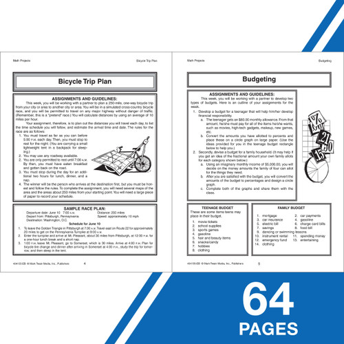 Grade 5-12 Math Projects Resource Book Paperback