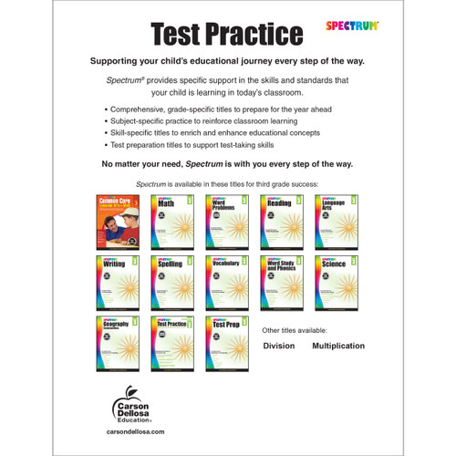Grade 3 Spectrum Test Practice Workbook eBook