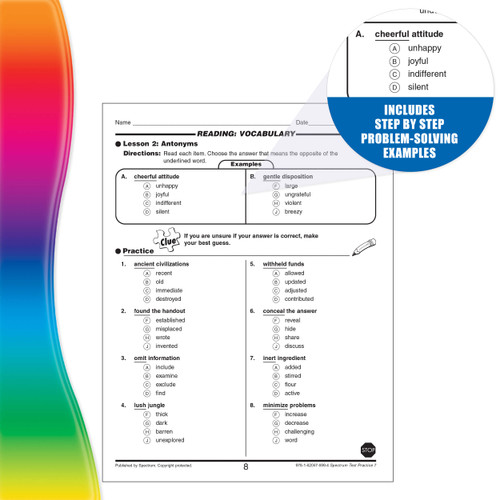 Grade 7 Spectrum Test Practice Workbook eBook (PDF)