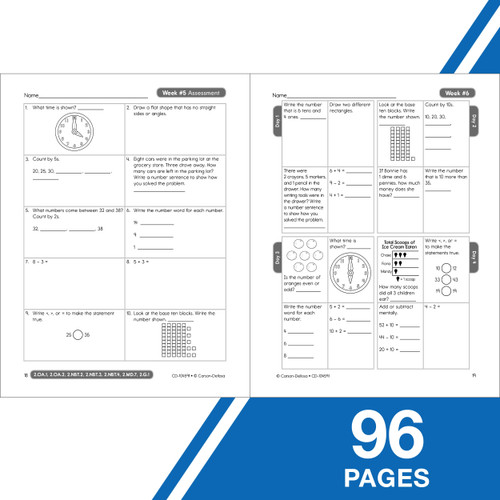 Grade 2 Common Core Math 4 Today Workbook Paperback