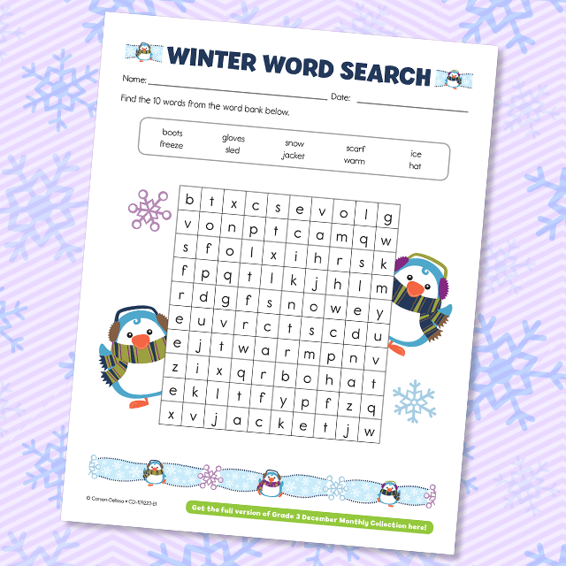 Free Winter Printables | Carson Dellosa Education