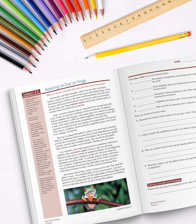 Grade 8 Spectrum Science Workbook Paperback