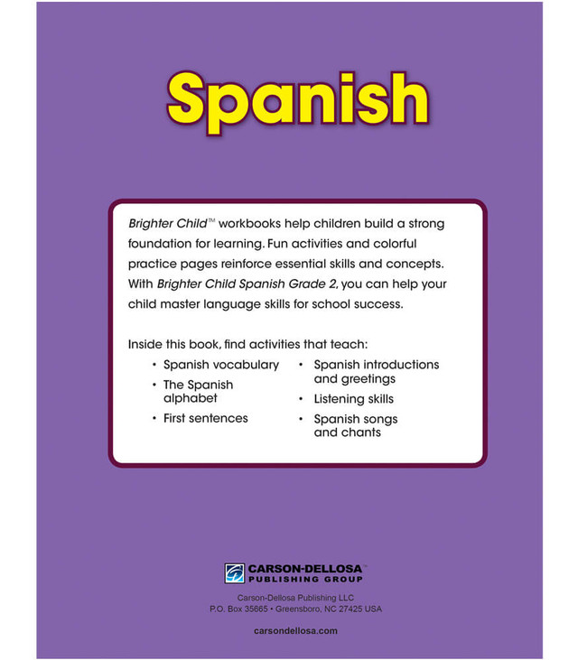 Grade 2 Spanish Workbook eBook
