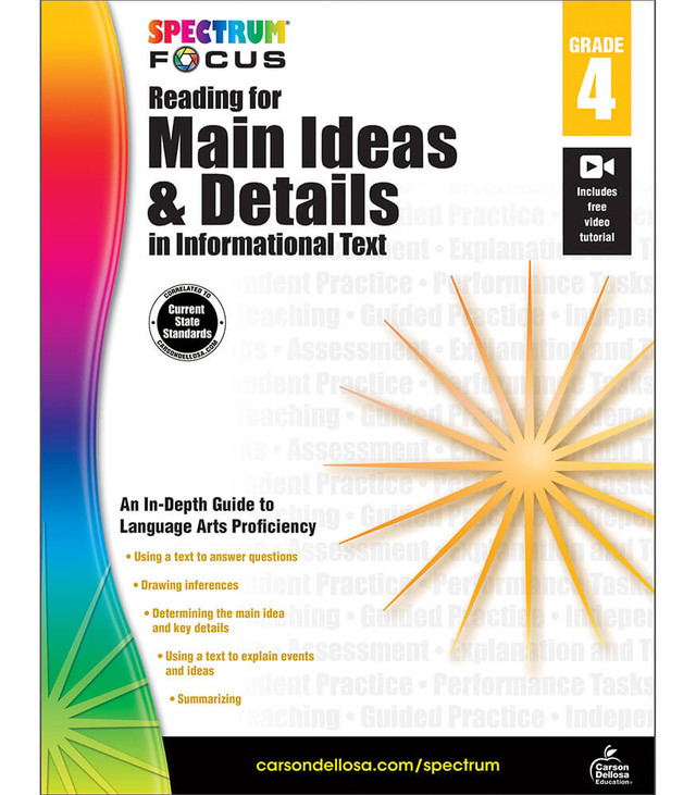 Spectrum Focus: Reading for Main Ideas and Details in Informational ...