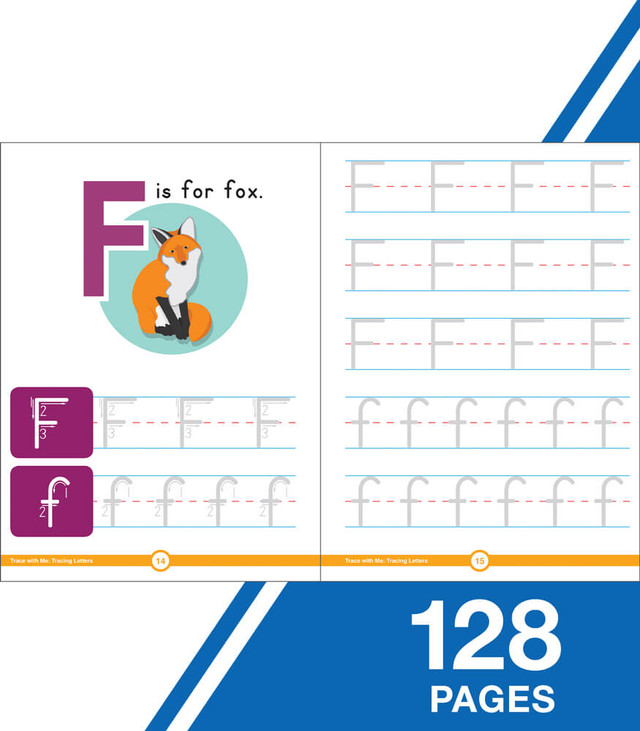 Grade Preschool-2 Trace with Me: Tracing Letters Activity Book eBook (PDF)
