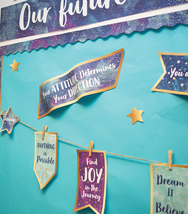 Motivational Signs Mini Bulletin Board Set