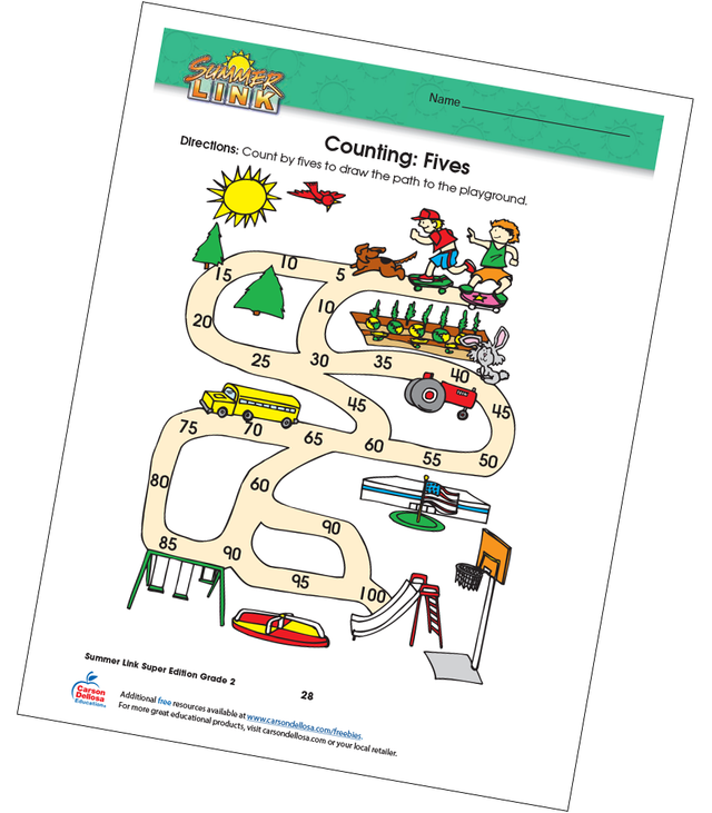Counting: Fives Free Printable | Carson Dellosa
