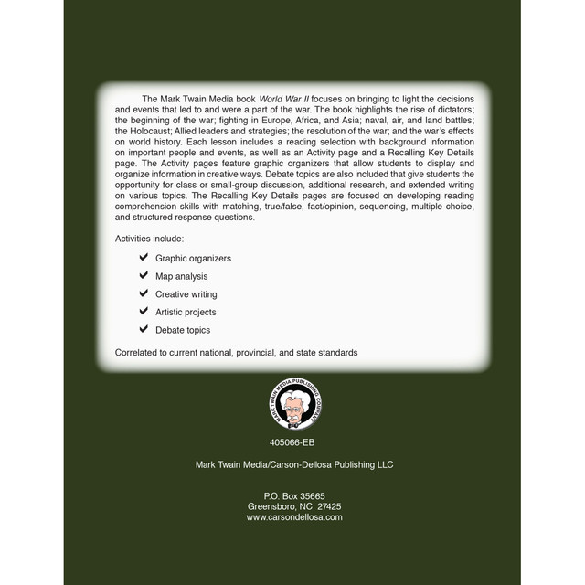 Grade 6-12 World War II Workbook eBook (PDF)