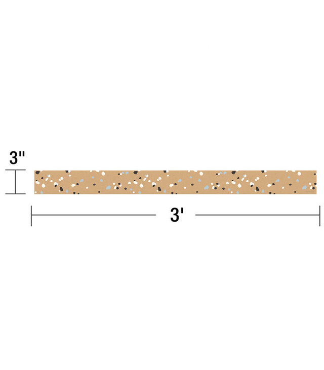 Speckled Kraft Paper Straight Bulletin Board Borders 36'