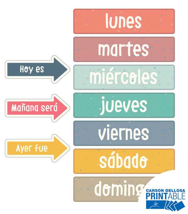 We Belong Spanish Calendar Companion Printable Bulletin Board Set