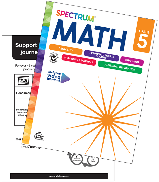 Spectrum Math Grade 5 Free Sample | Carson Dellosa