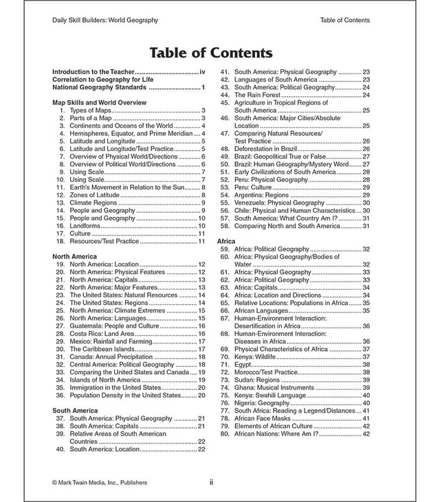 Grade 6-12 World Geography Resource Book eBook (PDF)