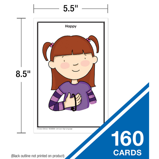 Grade PK-2 Let's Learn Sign Language Learning Cards
