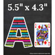 4in Colorful Chalkboard Bulletin Board Letters 4in