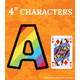 4in Rainbow Stripe Combo Pack Bulletin Board Letters