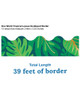 Tropical Leaves Scalloped Bulletin Board Borders 39'
