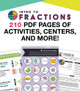 In a Flash: Intro to Fractions Printable Collection Grade 2-3
