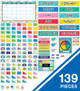 Happy Place Calendar Bulletin Board Set English