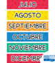 Happy Place Spanish Calendar Companion Printable Bulletin Board Set