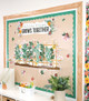 Light Wood Grain Straight Bulletin Board Borders 36'