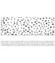 Black Dots Straight Bulletin Board Borders 36'