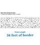 Black Dots Straight Bulletin Board Borders 36'