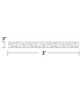 Black Dots Straight Bulletin Board Borders 36'