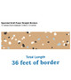 Speckled Kraft Paper Straight Bulletin Board Borders 36'