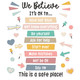We Belong Motivational Bulletin Board Set