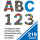 4in Colorful Chalkboard Combo Pack Bulletin Board Letters