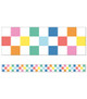 Checkered Rainbow Straight Bulletin Board Borders 36'