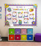 Checkered Rainbow Straight Bulletin Board Borders 36'
