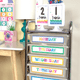 Editable Retro Remix Drawer Cart Labels | Carson Dellosa