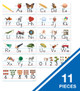 Grade PK-2 Traditional Manuscript Alphabet with Photographs Bulletin ...