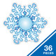Snowflakes DJ Inkers Cutouts