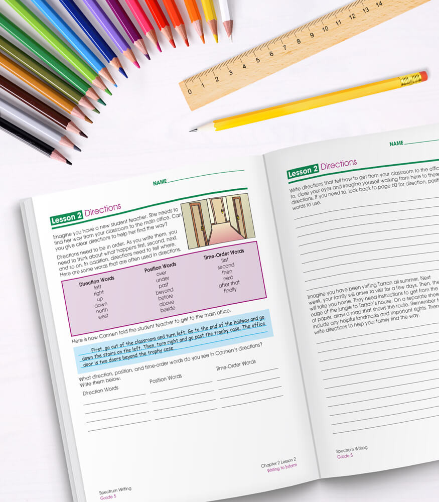 Grade 5 Spectrum Writing Workbook eBook (PDF)