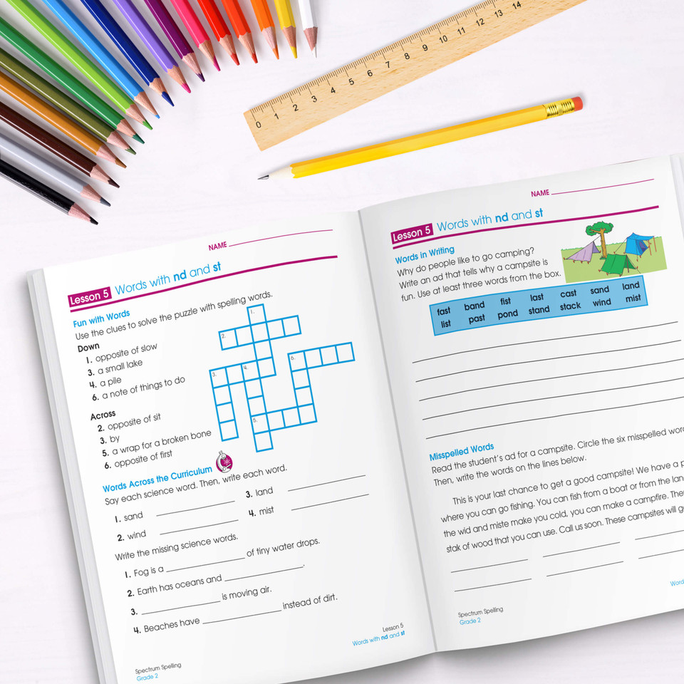Grade 2 Spectrum Spelling Workbook eBook (PDF)