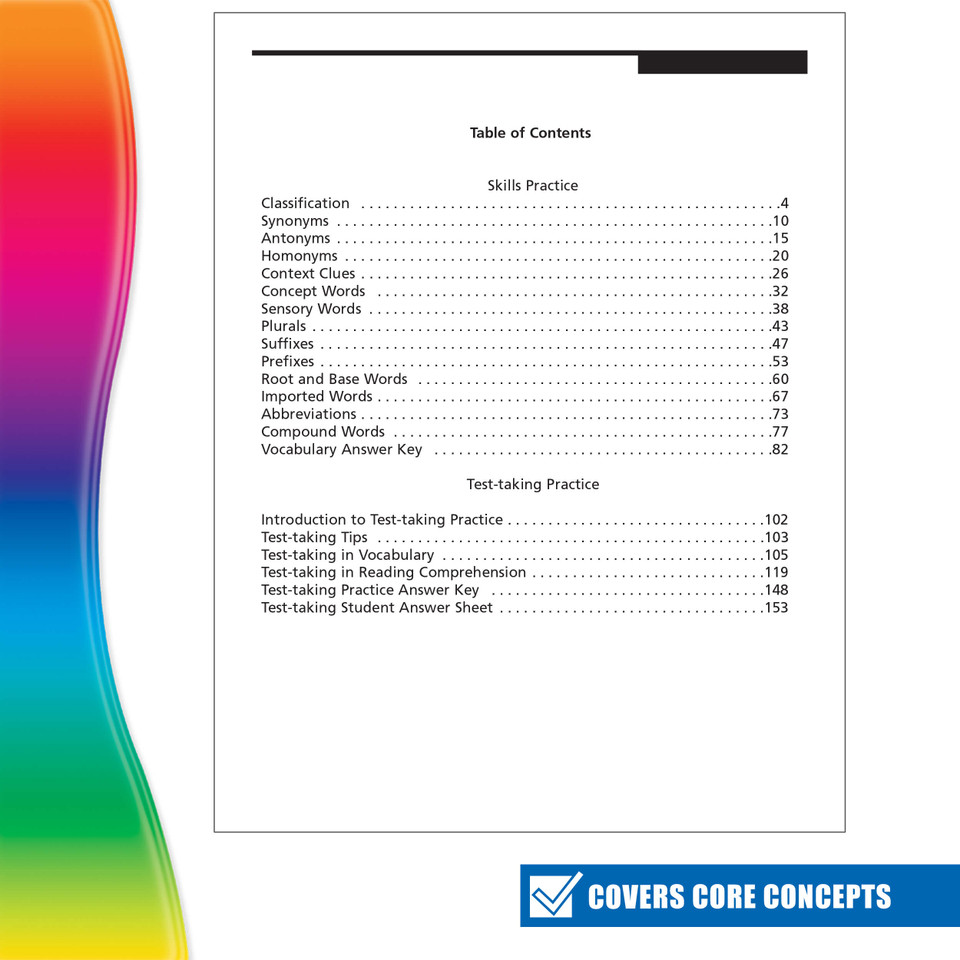 Grade 5 Spectrum Vocabulary Workbook eBook (PDF)