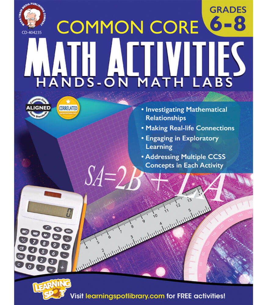 Common Core Math Activities Resource Book Grade 6-8 eBook