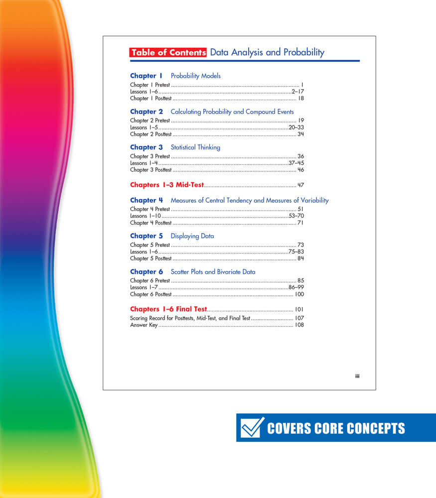 Spectrum Data Analysis and Probability Workbook Grade 6-8 eBook