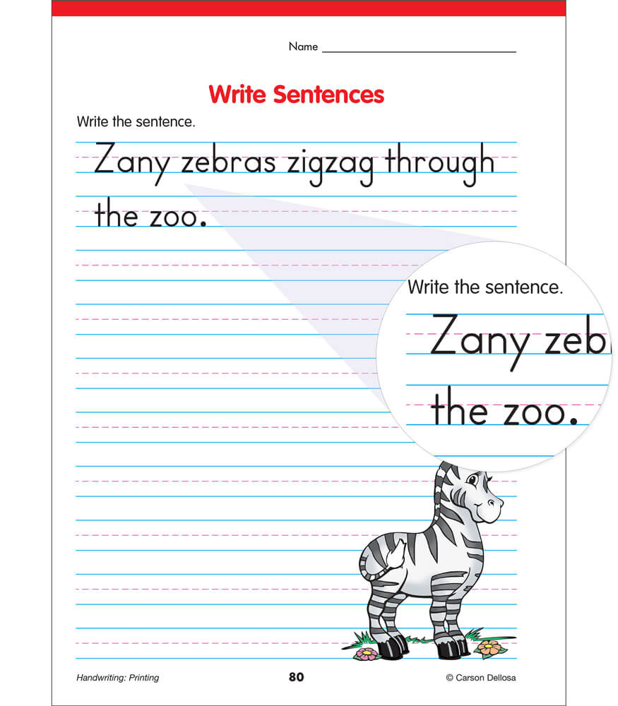 Grade K-2 Handwriting: Printing Workbook eBook (PDF)