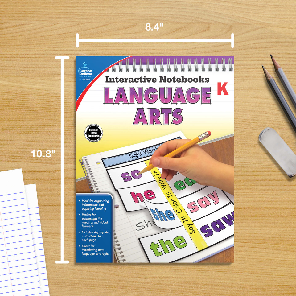 Grade K Interactive Notebooks: Language Arts Resource Book Paperback