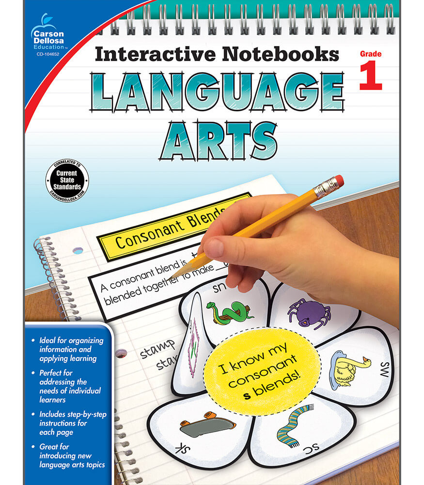 Grade 1 Interactive Notebooks: Language Arts Resource Book eBook (PDF)