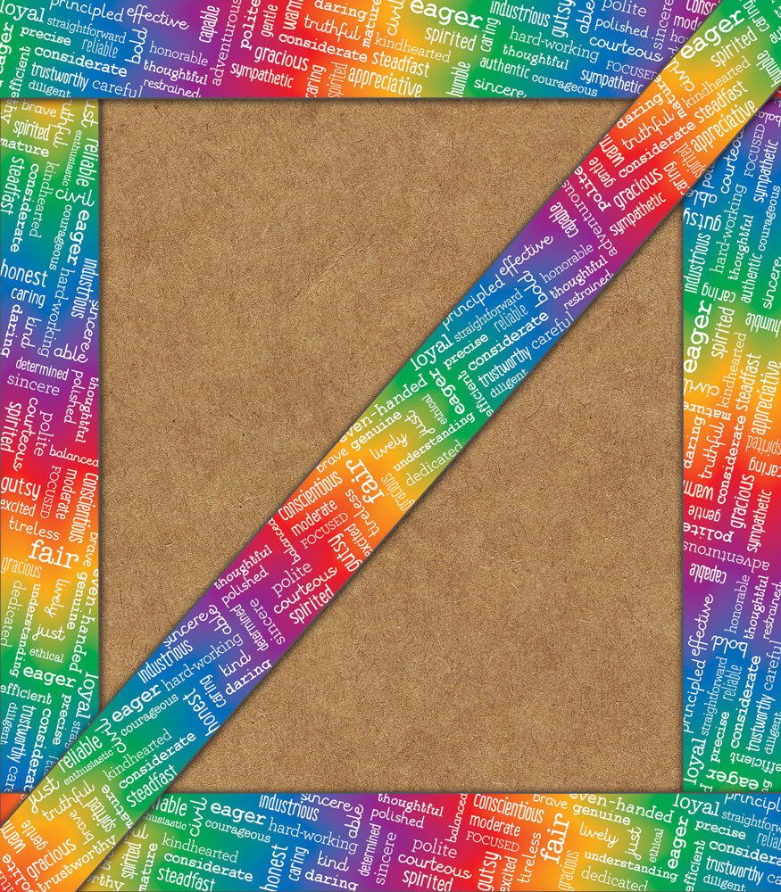Positive Character Traits Straight Bulletin Board Borders 36'
